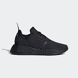 adidas Originals NMD_R1's Sneaker, Black/Black/Black, 5 US Unisex Big Kid