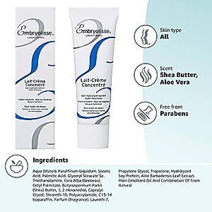 Embryolisse Lait-Crème Concentré, Face Cream & Makeup Primer - Cream for Daily Skincare - Face Moisturizers for All Skin Types (1.01 Fl Oz (Pack of 1))