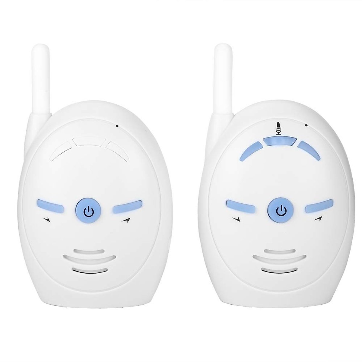 Bewinner Digital Audio Baby Monitor, 2.4Ghz Nanny Intercom Electronic Alarm Monitor,Support Two-Way Talk and Audio Monitoring,Plug and Play,Audio Monitor Range up to