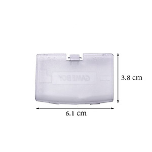 Clear Purple Battery Cover Case Back Door Part for Nintendo Gameboy Advance GBA