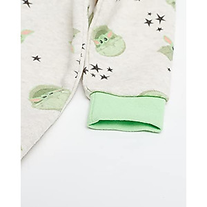 Star Wars Baby Yoda New Born Infant Boys' Long Sleeve Fleece Hooded Romper Bodysuit Printed 24 Months