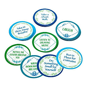 Really Good Stuff Classroom Chill Chips – Set of 40 – Help Kids Feel Calm and Focused – Practice Calming, Relaxing, & Resetting Strategies– Social-Emotional Learning – SEL for The Home and Classroom