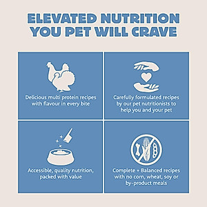 Petcurean Summit Range Rotisserie, Dry Cat Food, Chicken Meal and Turkey Meal Adult Recipe with Grains, 3 lb Bag