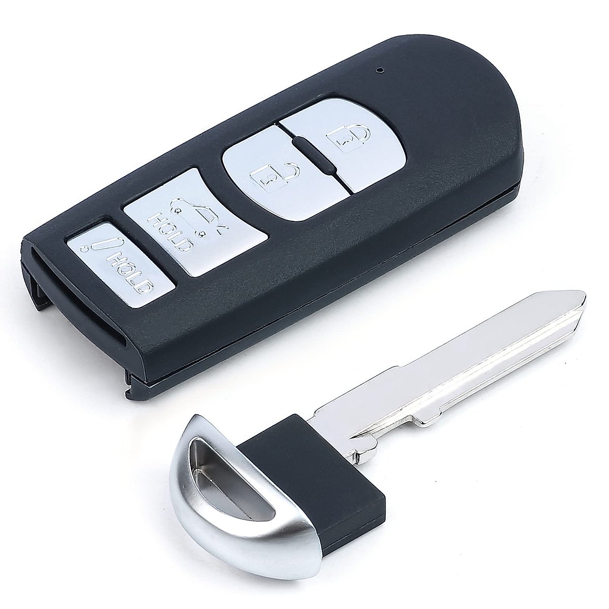 Beefunny Replacement Remote Car Key Shell Case Fob 4 Button for Mazda 3 6 2014-2018 SKE13D-01 (2)