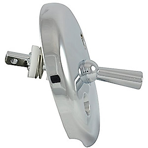 DANCO Bath Tub Overflow Plate with Trip Lever, Chrome, 1-Pack (80991), 2 Inches