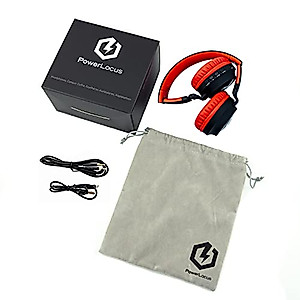 PowerLocus Bluetooth Headphones for Kids, Wireless Bluetooth Headphones, Kid Headphones Over Ear with LED, Foldable Headset with Mic,Volume Limited, Wireless/Wired Headphone for Phones,Tablets,Laptop