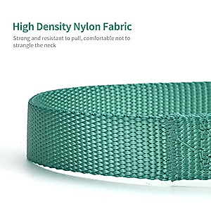 AUDWUD Thick Nylon Collar,Classic Adjustable Dog Collar in Multiple Colors,Suitable for Small, Medium and Large Dogs,4 Sizes