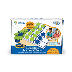 Learning Resources Connecting Ten-Frame Trays, 165 Pieces
