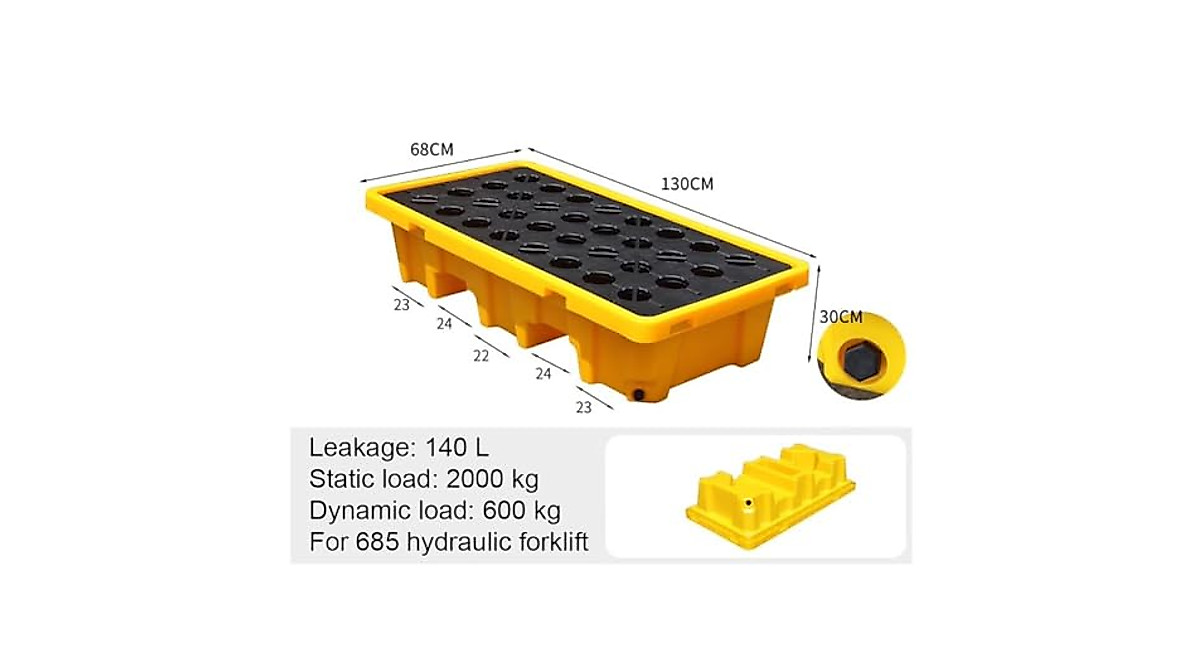 Rygcrud Drum Spill Platform - Industrial Oil Spill Containment Pallet
