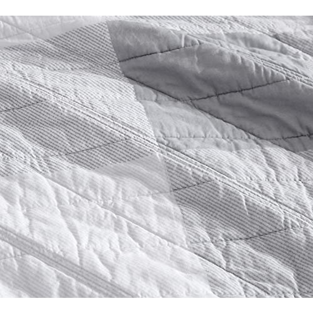 Eddie Bauer - King Quilt Set, Cotton Reversible Bedding with Matching Shams, Medium Weight Home Decor (Boulder Grey, King)
