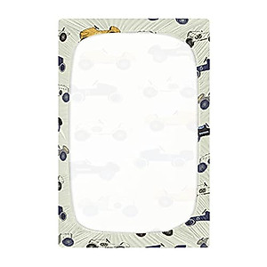 Race Cars Baby Crib Sheets Soft Toddler Bed Sheets Breathable Mattress Cover Baby Bed Sheets for Crib Mattress Unisex Newborn Boy, 39 * 27 * 5in