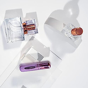 KJHD Portable Mini Refillable Perfume Atomizer Bottle, Refillable Perfume Spray, Atomizer Perfume Bottle, Scent Pump Case for Traveling and Outgoing, 5ml Multicolor Perfume Spray (4 pcs)