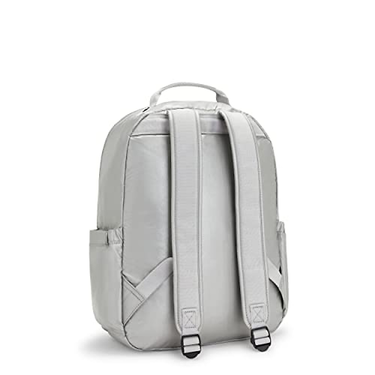 Kipling Women's Seoul 15" Laptop Backpack, Durable, Roomy with Padded Shoulder Straps, Bag, Bright Metallic, One Size