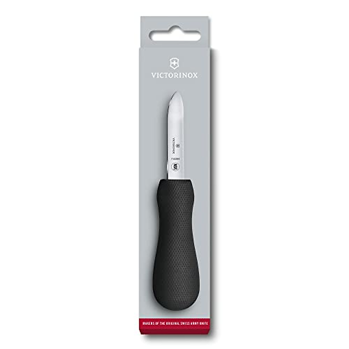 Victorinox 7.6394 Oyster Knife Easily Shuck Oysters and Open Shellfish Straight Blade in Black, 6.5 inches