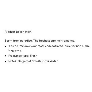 Victoria's Secret Heavenly Summer Eau de Parfum Perfume 3.4 oz/ 100 ml