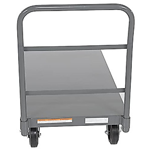 Vestil ECSPT-2448 Steel Smooth Deck Platform Truck 24 In. x 48 In. 2000 Lb. Capacity Black