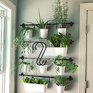 Nisoger 12 Pack 6 Inch S Hook, Large Vinyl Coated S Hooks with Stopper Non Slip Heavy Duty, Steel Metal Black Rubber Coated Closet S Hooks for Hanging Jeans Plants Jewelry Pot Pan Cups Towels