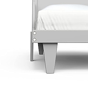 Child Craft Tremont Toddler Bed for Kids with Guard Rails, Low to Ground Design, Made of Pinewood, Featuring Clean Lines to Match Any Décor (Gentle Gray)