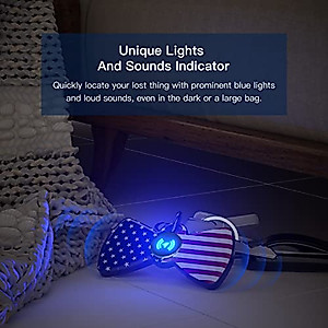 Coredy Lotogo B1 Bluetooth Tracker, Works with Apple Find My (iOS Only), Key Finder and Item Locator with Electronics Light Indicator, Global Signal Source Item Finders for Bags, Key Chain Accessories