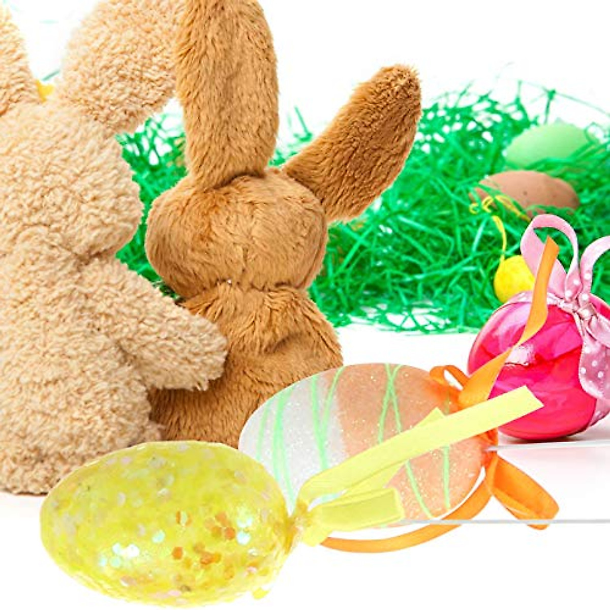 Toddmomy 24pcs Easter Egg Tree Branches Flower Picks Floral Arrangement Easter Egg Ornament for Easter Wreath Tree Garden Decoration