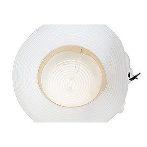 DANTIYA Lady Derby Dress Church Bow Bucket Wedding Bowler Hats Wide Brim Beach UPF Protection Cap (Beige, Free)