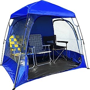 CoverU Sports Tent Pod – Pop Up 2 Person Cold Climate Canopy Shelter – BLUE – Patented