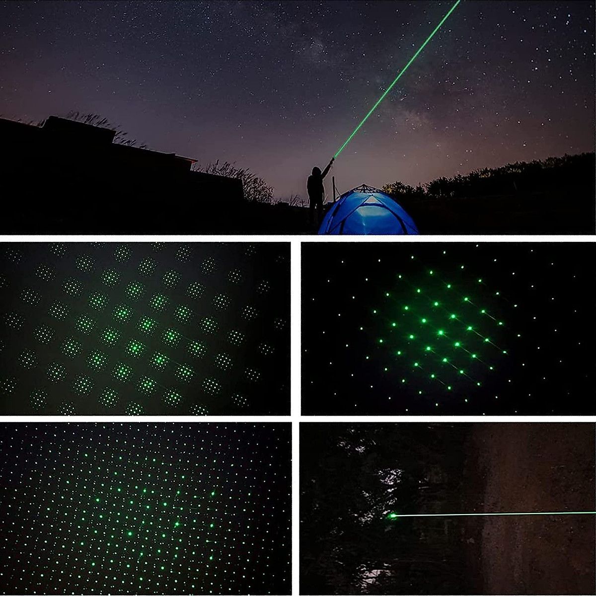 Green Laser Pointer High Power, High Power Laser Pointer Long Range Strong Green Laser Light Pointer USB Rechargeable Lazer Pointer Pen for Presentations Teaching Astronomy Hunting High Laser Pointer