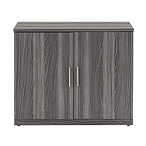 Mayline MSCLGS Medina 2-Door Storage Cabinet, 36"W, Gray Steel Laminate