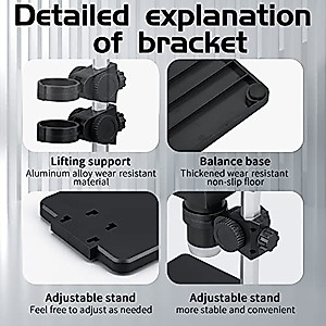 LCD Digital Microscope, 5.5inch 10MP USB 1080P 1000X Magnification Zoom Coin Microscope for Adults, Computer Stereo Microscope, 8 LED Lights, Battery 3000mAh, Stand