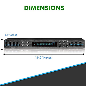 Technical Pro Dual 10 Band Professional Stereo Equalizer with Individual LED Indicators