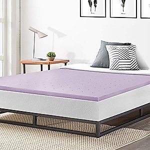 Best Price Mattress Queen Mattress Topper - 1.5 Inch Lavender Infused Memory Foam Bed Topper Cooling Mattress Pad, Queen Size