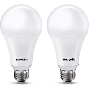150 Watt LED Light Bulb, Super Bright A21 Daylight 5000K, Non-Dimmable, 2300lm, High Lumen Light Bulbs, UL Listed, 2-Pack