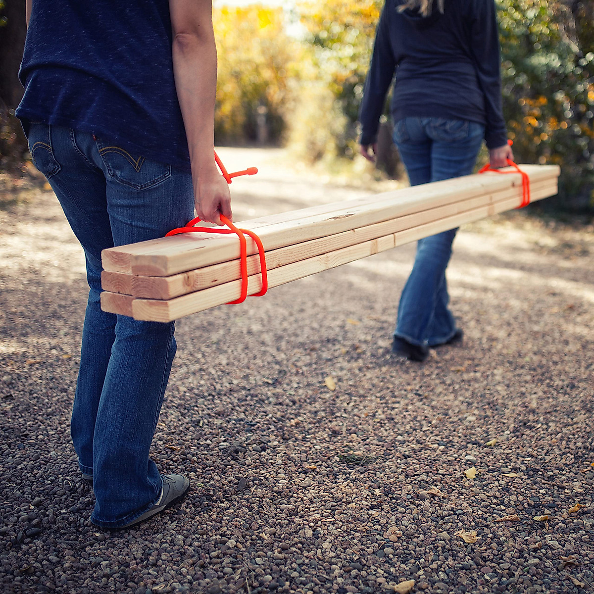 Nite Ize Gear Mega Twist Tie - 64-Inch - Reusable Gear & Zip Ties - Electric Cord Organizers - Cords - Bright Orange
