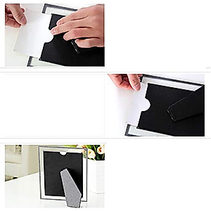 Cq acrylic 6x8 Glass Picture Frame,Silver Mirrored for Photo Display Stand on Tabletop,Pack of 2