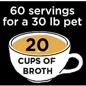 Nature's Diet Pet Original Bone Broth Protein Powder with Functional Benefits for Hip and Joint, Digestion, Skin and Coat (Hip & Joint, 6 oz = 60 Servings)