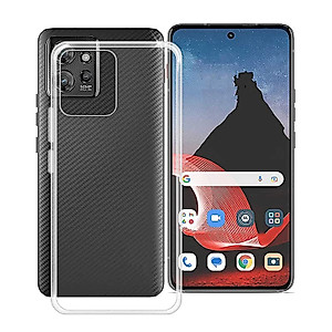 HGJTF Phone Case for Motorola ThinkPhone (6.6 inch), Shockproof Soft TPU Gel Bumper Shell,[Ultra-Thin ] [Anti-Yellowing] Clear Silicone Back Cover for Motorola ThinkPhone - Transparent