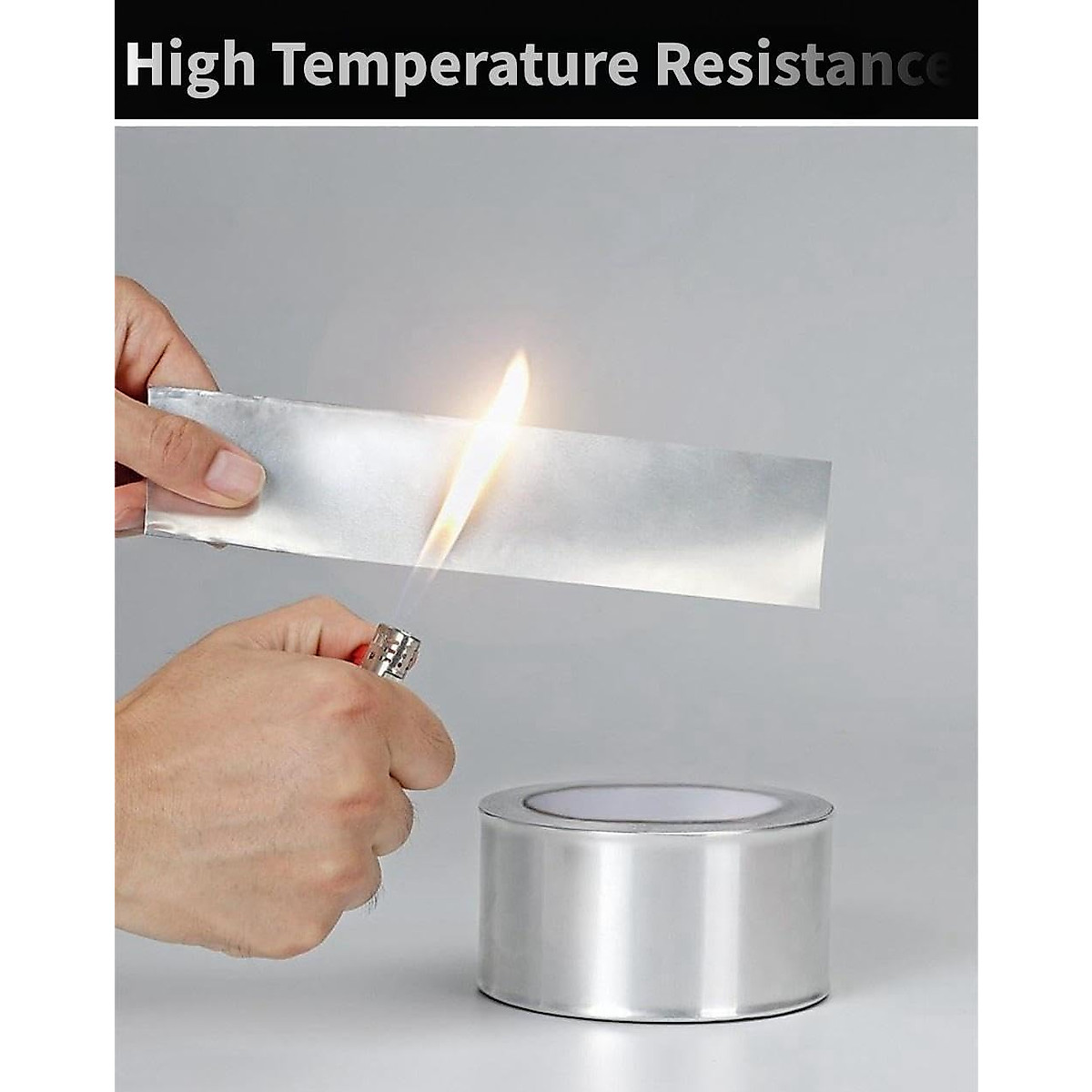 Premium Aluminum Foil Tape 2 Inches Wide, 66 Feet Long and 3.9mil Thick,Perfect for Sealing & Patching Hot and Cold HVAC, Pipe, Insulation Home and Multifunctional Silver Metal Tape