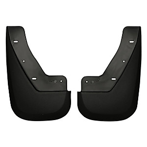 Husky Liners Mud Guards | Rear Mud Guards - Black | 57781 | Fits 2007-2014 Cadillac Escalade/Chevrolet Tahoe/GMC Yukon Denali w/o Dual Exhaust 2 Pcs