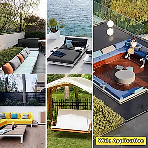 Yoinnt Custom Size Bench Cushions for Outdoor Indoor, Personalized Size Seat Cushions, Outdoor Waterproof Garden Cushions, Indoor/Outdoor Thickened Foam Furniture Cushion