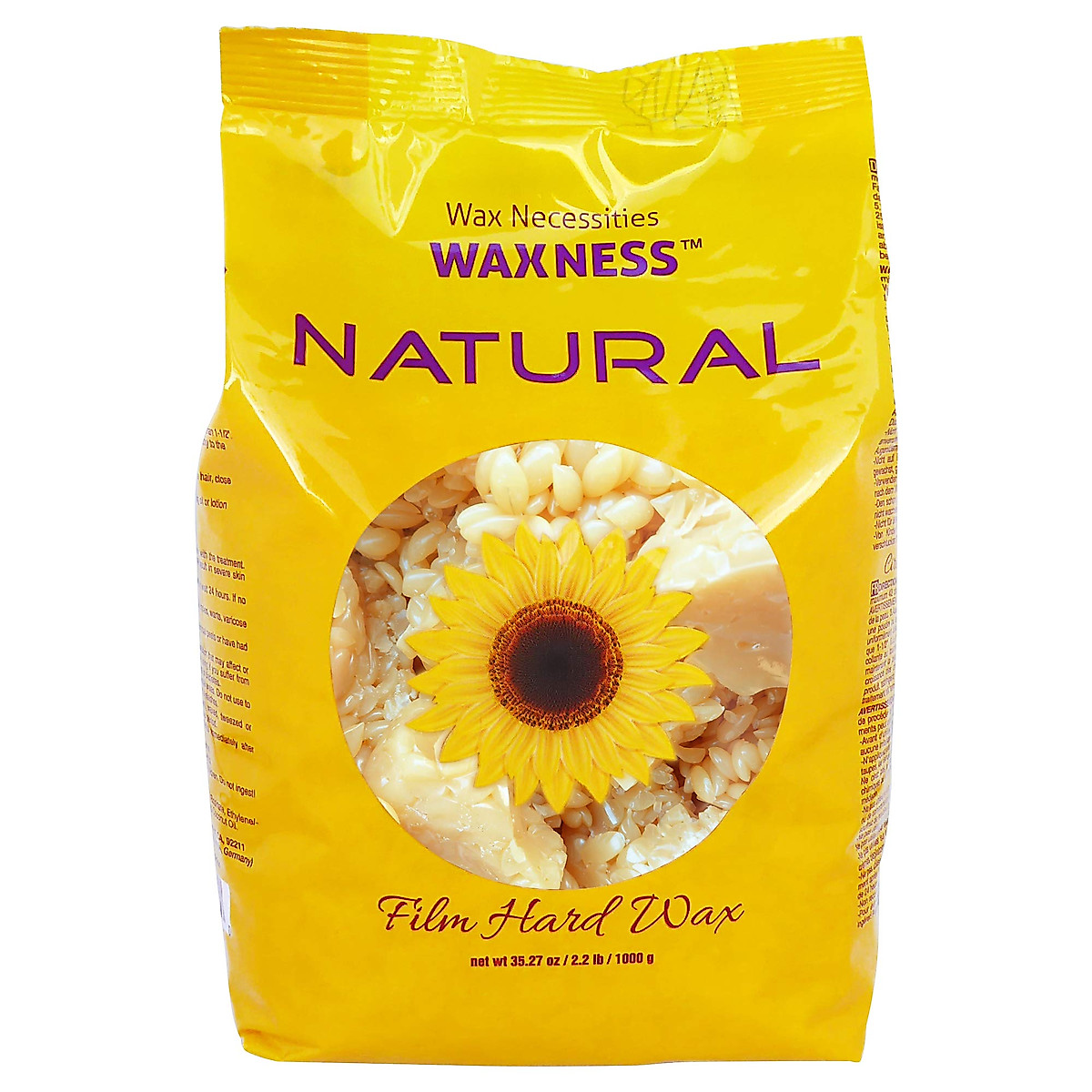 Wax Necessities Hard Wax Beads Natural 2.2 Pound