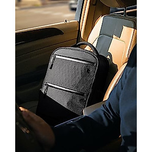 tomtoc Laptop Backpack X-Pac Techpack Designed for Business Professional Commuter, City Compact Backpack for 16-inch MacBook Pro, Black