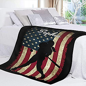 Custom Blanket Personalized View Soft Fleece Throw Blanket with Name for Gifts Sofa Bed 50 X 60 inches