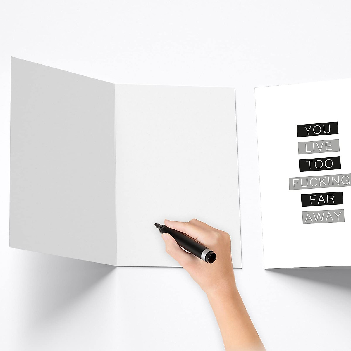 Funny Long Distance Relationship Card, Rude Miss You Card, Moving Card, Online Relationship Card, You Live Too Far Away