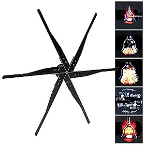 Hologram Projector, LED Holographic Projection 3D Hologram Fan with 85cm 6 Blades Support Hanging, 2000x1532 Resolution,576 LED Imaging,1532pcs LED Lamp,176° Viewing Angle, FIt for Exhibition/Shop/Bar