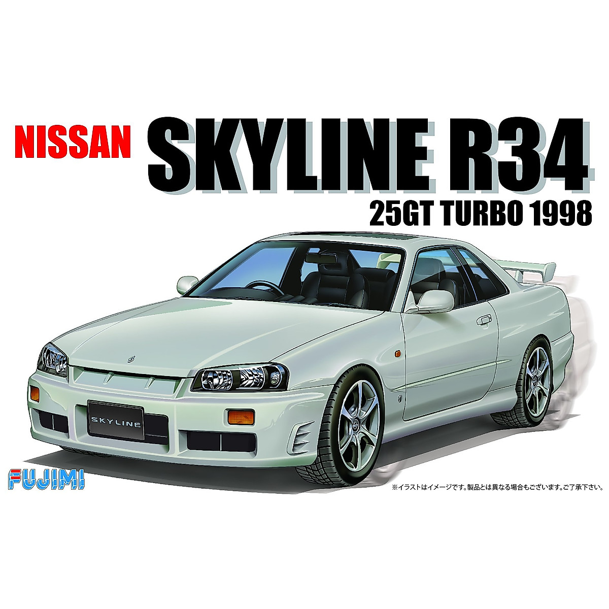 Fujimi Model 1/24 Inch Up Series No. 124 Nissan R34 Skyline 25GT Turbo 1998 Plastic Model ID124