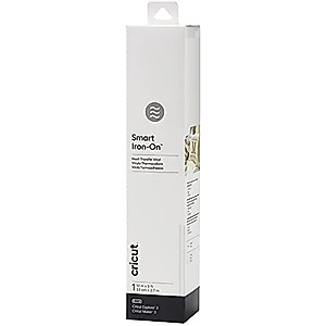 Cricut Smart Iron On (13in x 9ft, White) for Explore 3 and Maker 3 - Matless cutting for long cuts up to 12ft
