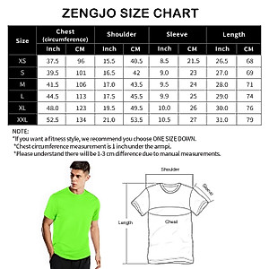 Zengjo Moisture Wicking Shirts for Men Workout(XXL,Marled Burgundy)