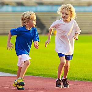 WAFUZI Toddler Kids Ankle Socks Low Cut Athletic Half Cushioned Socks for Little Big Boys Girls Kids 20 Pairs Soft Socks 4-6Years