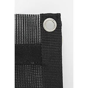 Jezero Multi-Use Durable Accessory/Auxiliary Mesh Pouch for Use in Kayaking, Boating, Vehicle and Much More, 12-Inches x 7-Inches, Black