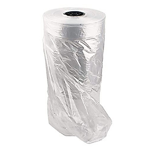 NAHANCO NTP372, Perforated Plastic Garment Bags On A Roll, Opening At Top, 72"H -Clear (Roll of 350)